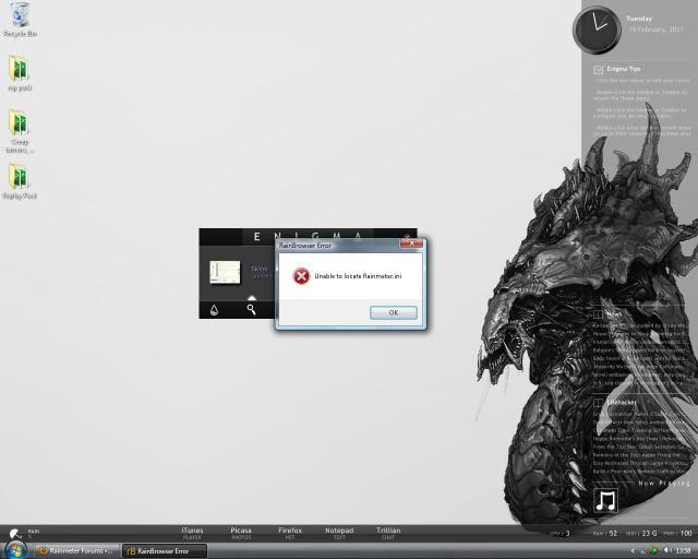 "Unable to locate Rainmeter.ini" - Rainmeter Forums