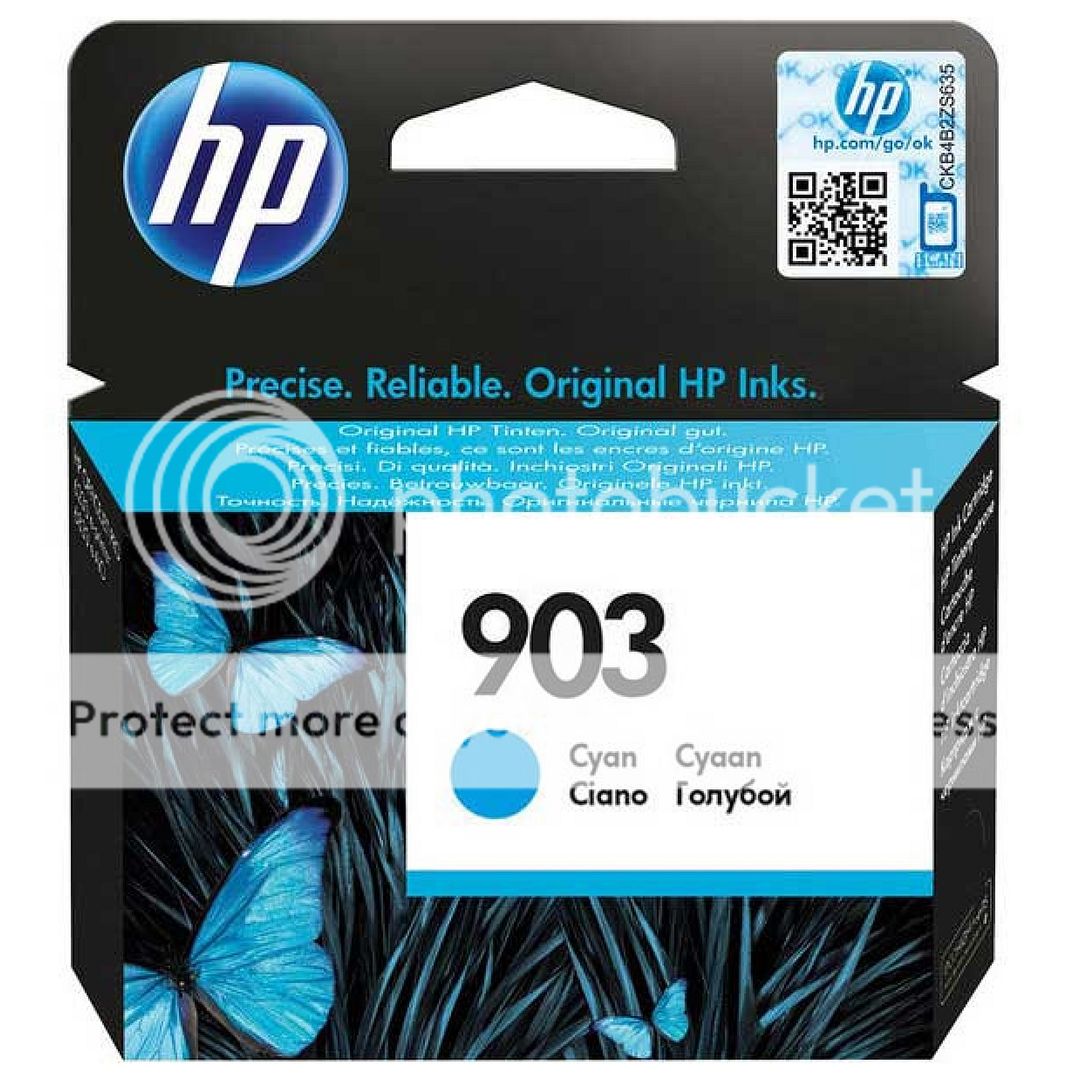 Original HP 903 Cyan Ink Cartridge (T6L87AE) OfficeJet Pro 6960 6970 ...