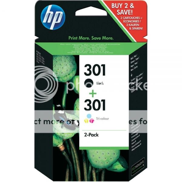 Original Genuine HP 301 Black & Colour Ink Cartridges For Deskjet 2540 ...