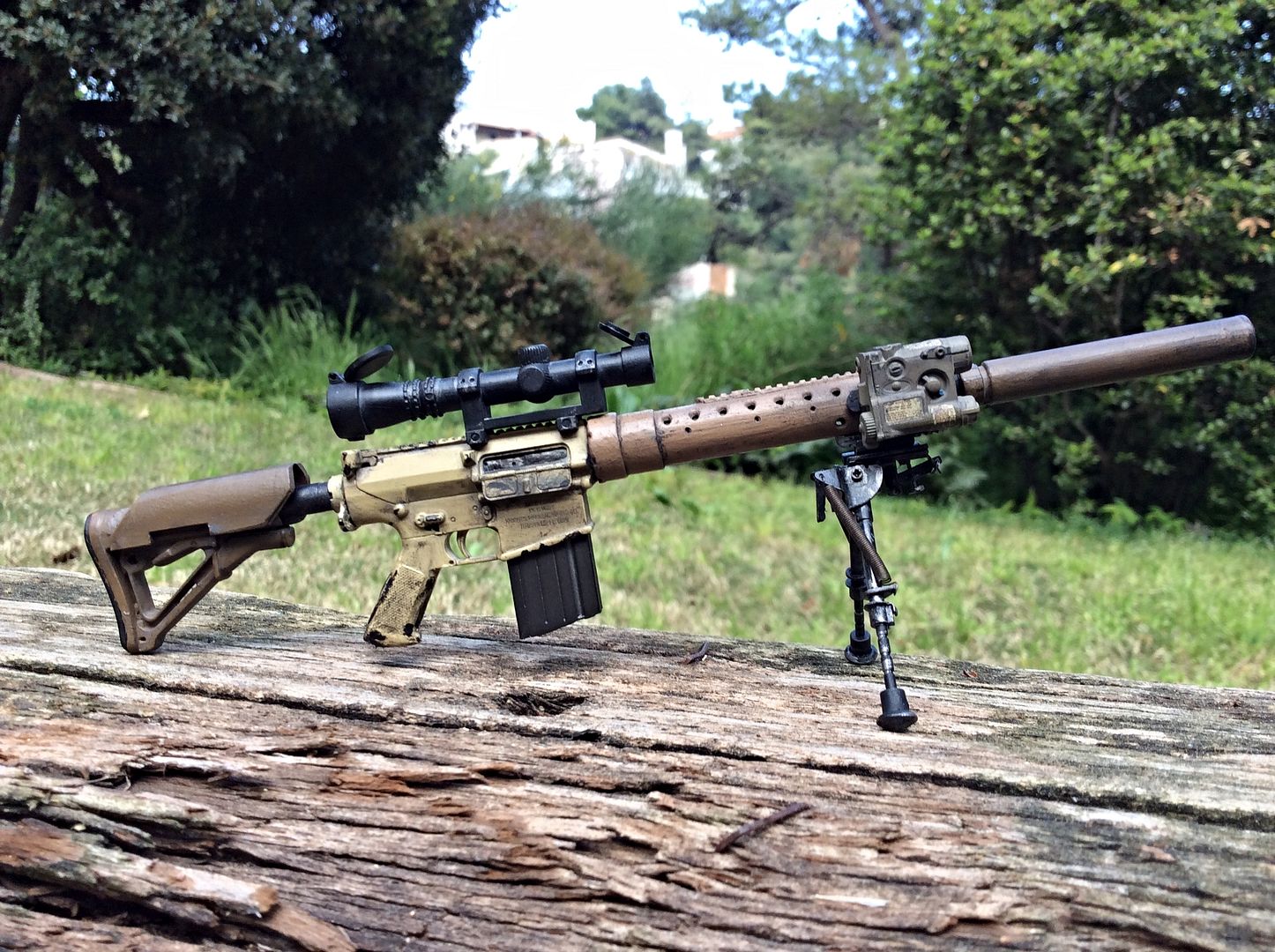 Weapon o' Mass Destruction Custom "Recce" 16 inch SR-25 with PRI- (*the ...