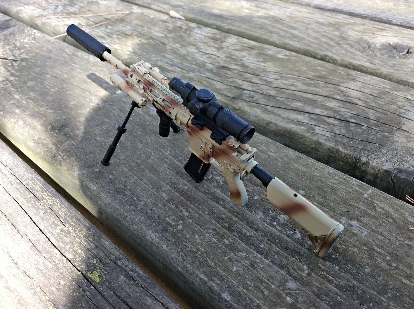 Tier 1 HK416 “Recce” rifle with RAHG rail and VORTEX RAZOR 1-6x24 scope ...