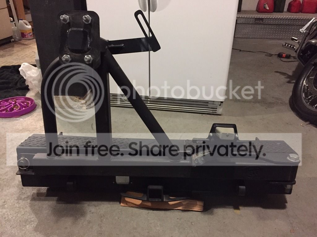SOLD: Hefty Rear Bumper w/Tire Carrier | Second Generation Nissan ...